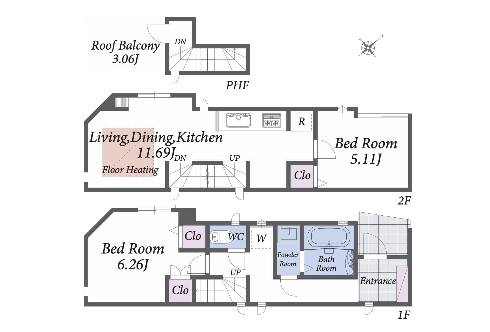 2LDK一戸建ての広さは？新築の費用相場や間取り事例も紹介！ | 家と暮らしのコラム | オープンハウス